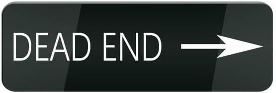 Acrylic Sign 3x10 Inch Acrylic Signs Dead End Small Rectangular Sign ...