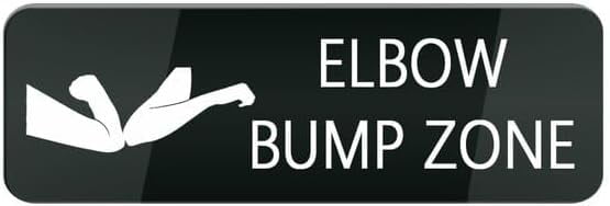 Acrylic Sign 3x10 Inch Acrylic Signs Elbow Bump Zone Sign For Door Or ...