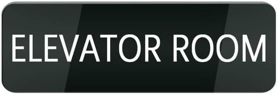 Acrylic Sign 3x10 Inch Acrylic Signs Elevator Room Stylish & Prominent ...