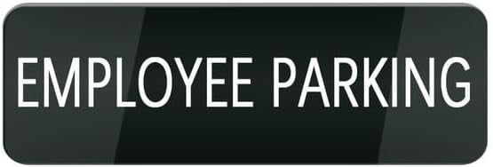 Acrylic Sign 3x10 Inch Acrylic Signs Employee Parking Small Rectangular ...