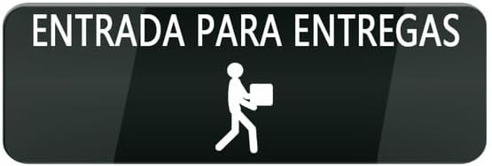 Acrylic Sign 3x10 Inch Acrylic Signs Entrada Para Entregas Small ...