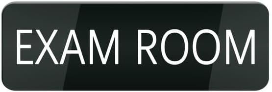 Acrylic Sign 3x10 Inch Acrylic Signs Exa Room Small Rectangular Sign ...