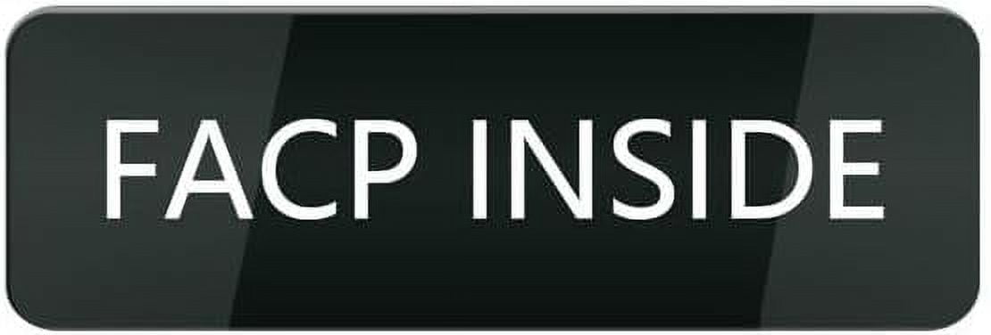 Acrylic Sign 3x10 Inch Acrylic Signs Facp Inside Small Rectangular Sign ...