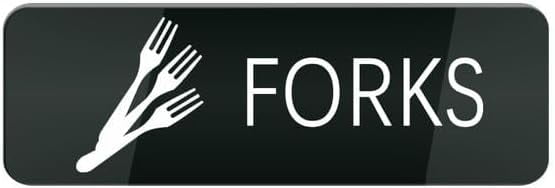 Acrylic Sign 3x10 Inch Acrylic Signs Forks Small Rectangular Sign For ...