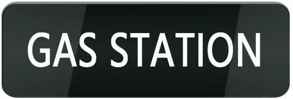 Acrylic Sign 3x10 Inch Acrylic Signs Gas Station Small Rectangular Sign ...