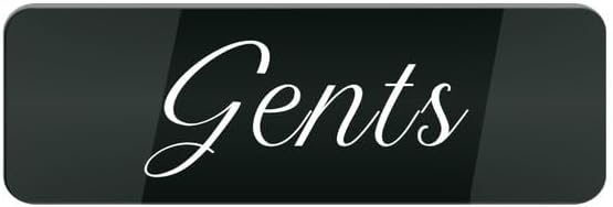 Acrylic Sign 3x10 Inch Acrylic Signs Gents Stylish & Prominent Design ...