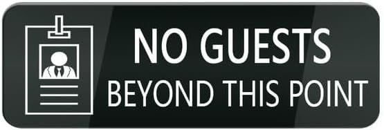 Acrylic Sign 3x10 Inch Acrylic Signs No Guests Beyond This Point Sign ...