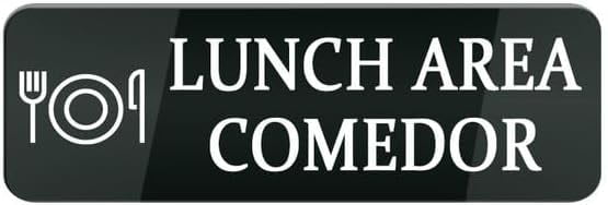 Acrylic Sign 3x10 Inch Acrylic Signs Lunch Area Comedor Stylish & Prominent Design Perfect For ...