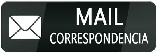 Acrylic Sign 3x10 Inch Acrylic Signs Mail Correspondencia Small ...