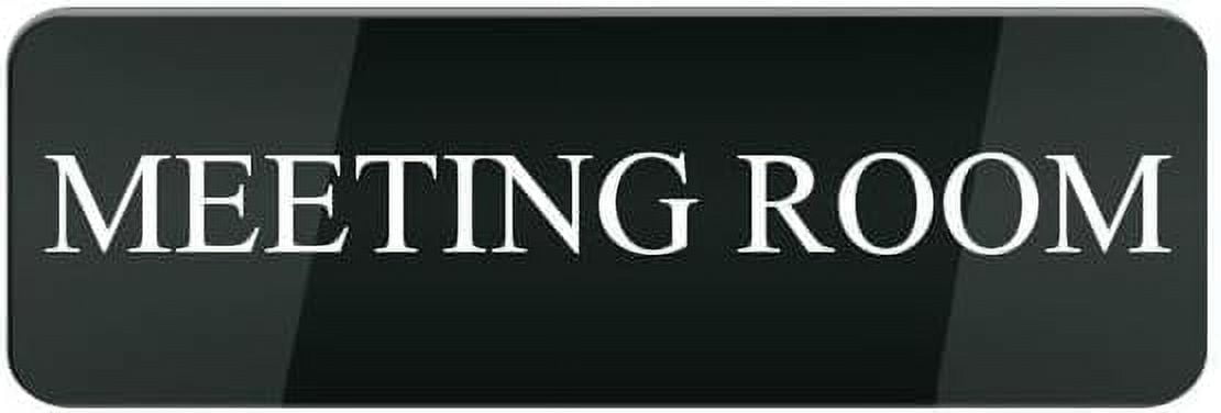 Acrylic Sign 3x10 Inch Acrylic Signs Meeting Room Sign For Door Or Wall ...