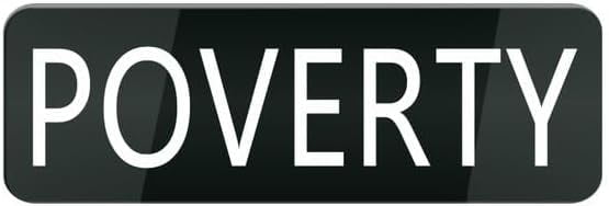 Acrylic Sign 3x10 Inch Acrylic Signs Poverty Small Rectangular Sign For ...