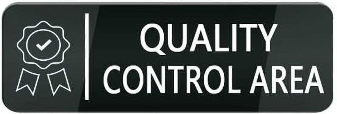 Acrylic Sign 3x10 Inch Acrylic Signs Quality Control Area Stylish ...