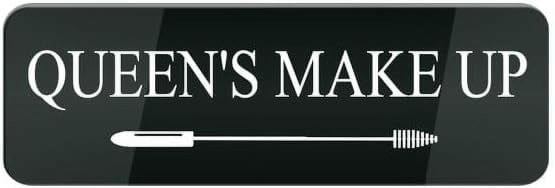 Acrylic Sign 3x10 Inch Acrylic Signs Queen S Make Up Small Rectangular ...
