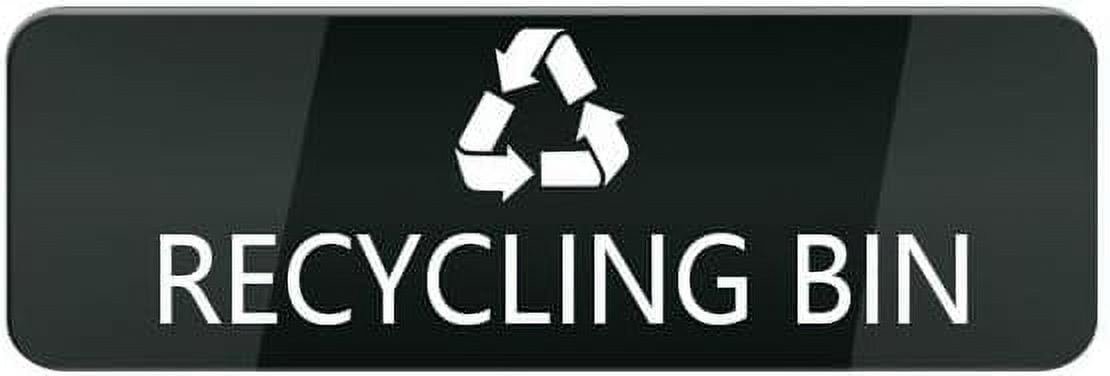 Acrylic Sign 3x10 Inch Acrylic Signs Recycling Bin Sign For Door Or ...