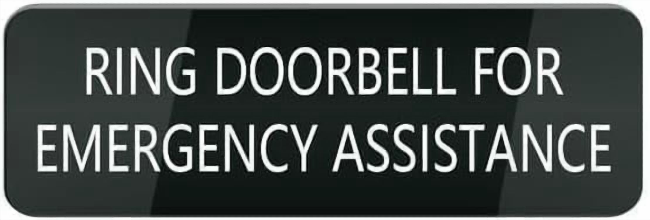Acrylic Sign 3x10 Inch Acrylic Signs Ring Doorbell For Emergency ...