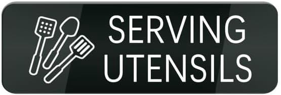 Acrylic Sign 3x10 Inch Acrylic Signs Serving Utensils Small Rectangular ...
