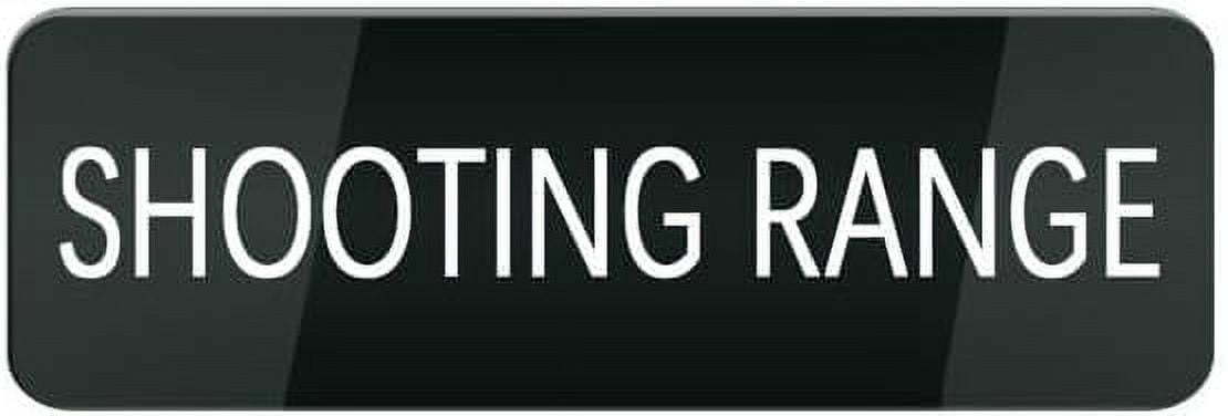 Acrylic Sign 3x10 Inch Acrylic Signs Shooting Range Small Rectangular ...
