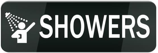 Acrylic Sign 3x10 Inch Acrylic Signs Showers Sign For House Office Home ...