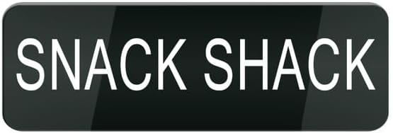 Acrylic Sign 3x10 Inch Acrylic Signs Snack Shack Sign For Door Or Wall ...