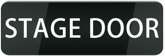 Acrylic Sign 3x10 Inch Acrylic Signs Stage Door Fade Resisting Signs ...