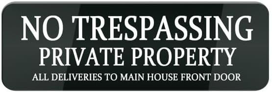 Acrylic Sign 3x10 Inch Acrylic Signs No Trespassing Private Property ...