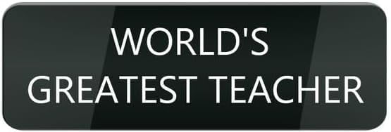 Acrylic Sign 3x10 Inch Acrylic Signs World S Greatest Teacher Small ...