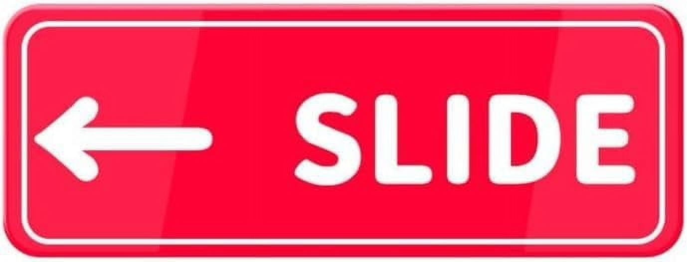 Acrylic Sign 3x10 Inch Acrylic Slide With Left Arrow Sign For Customer ...