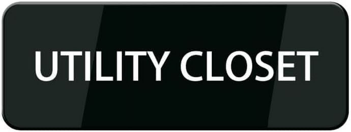Acrylic Sign 3x10 Inch Acrylic Utility Closet Sign Business Restaurant ...