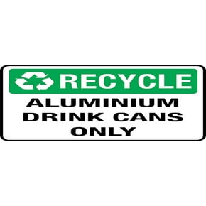 Cans And Bottles Only Sign