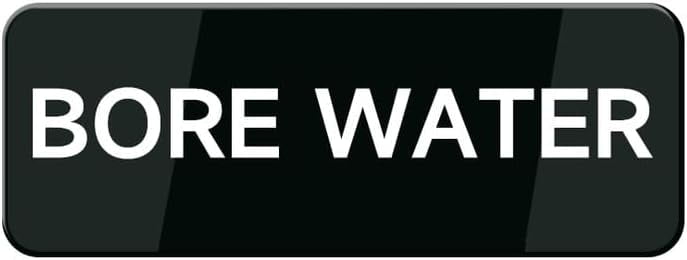 Acrylic Sign 3x10 Inch Bore Water Sign For Door Or Wall Acrylic Design ...