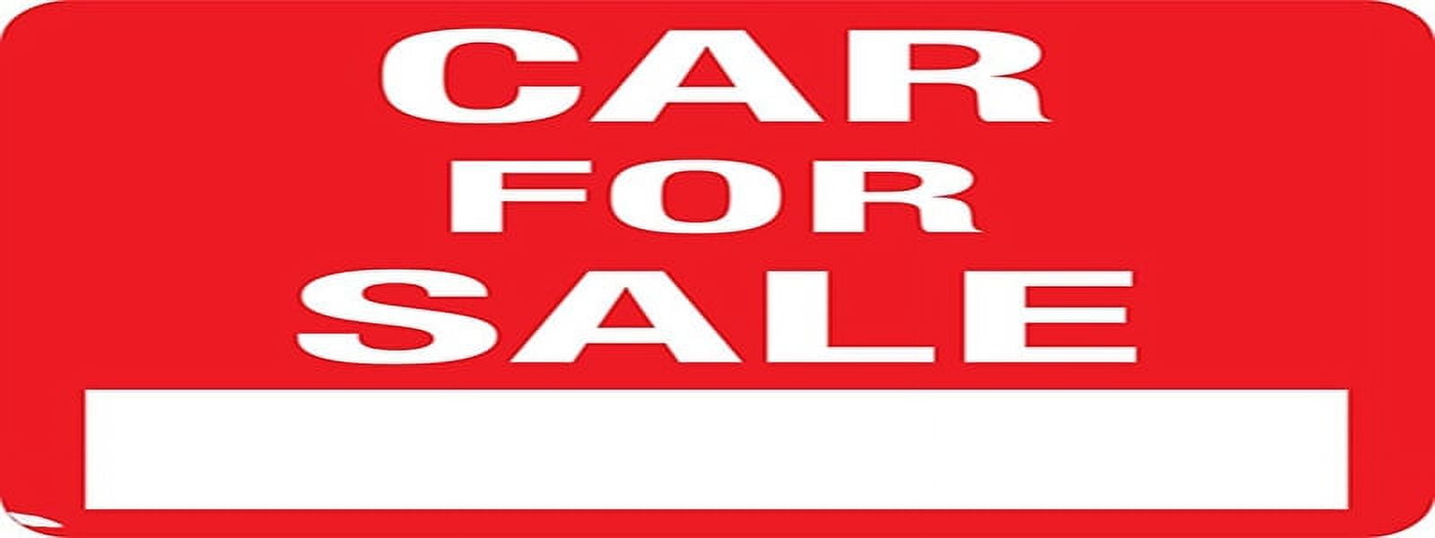 Acrylic Sign 3x10 Inch Car For Sale Sign Fade Resisting Signs For ...