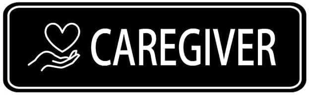 Acrylic Sign 3x10 Inch Caregiver Acrylic Sign For Office Door Wall Home ...