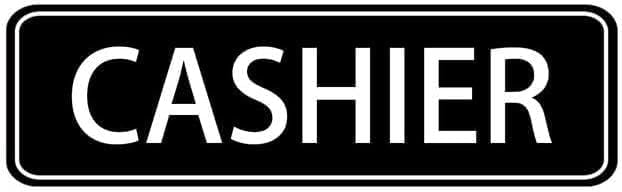Acrylic Sign 3x10 Inch Cashier Acrylic Sign For Office Door Wall Home ...