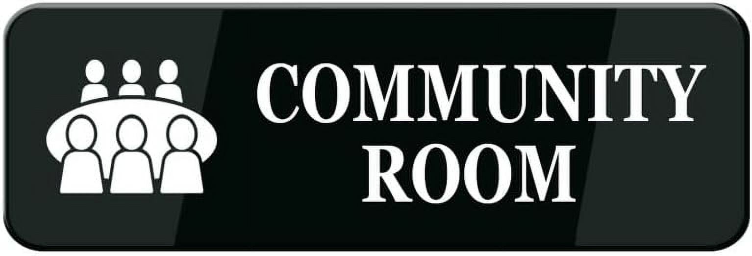 Acrylic Sign 3x10 Inch Community Room Sign For Houseoffice Signs For ...