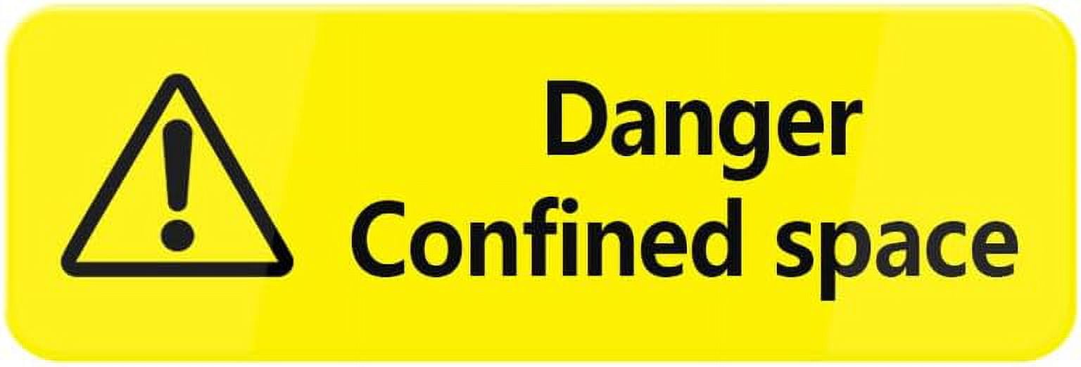 Acrylic Sign 3x10 Inch Danger Confined Space Sign Acrylic Sign Safety ...
