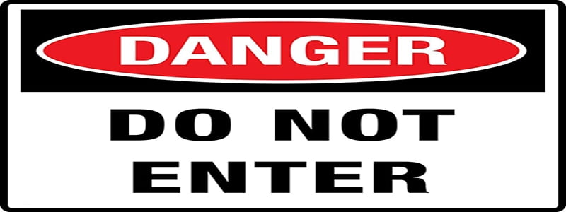 Acrylic Sign 3x10 Inch Danger Do Not Enter Fade Resisting Signs For ...