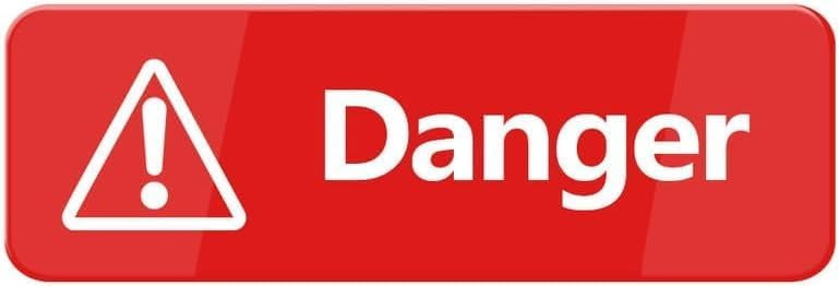 Acrylic Sign 3x10 Inch Danger Sign Stickers Acrylic Plaque With For ...