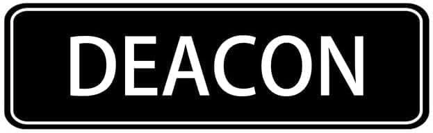 Acrylic Sign 3x10 Inch Deacon Acrylic Sign For Office Door Wall Home ...
