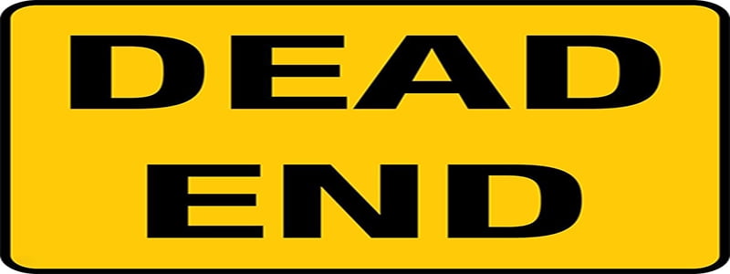 Acrylic Sign 3x10 Inch Dead End Sign Fade Resisting Signs For Office ...