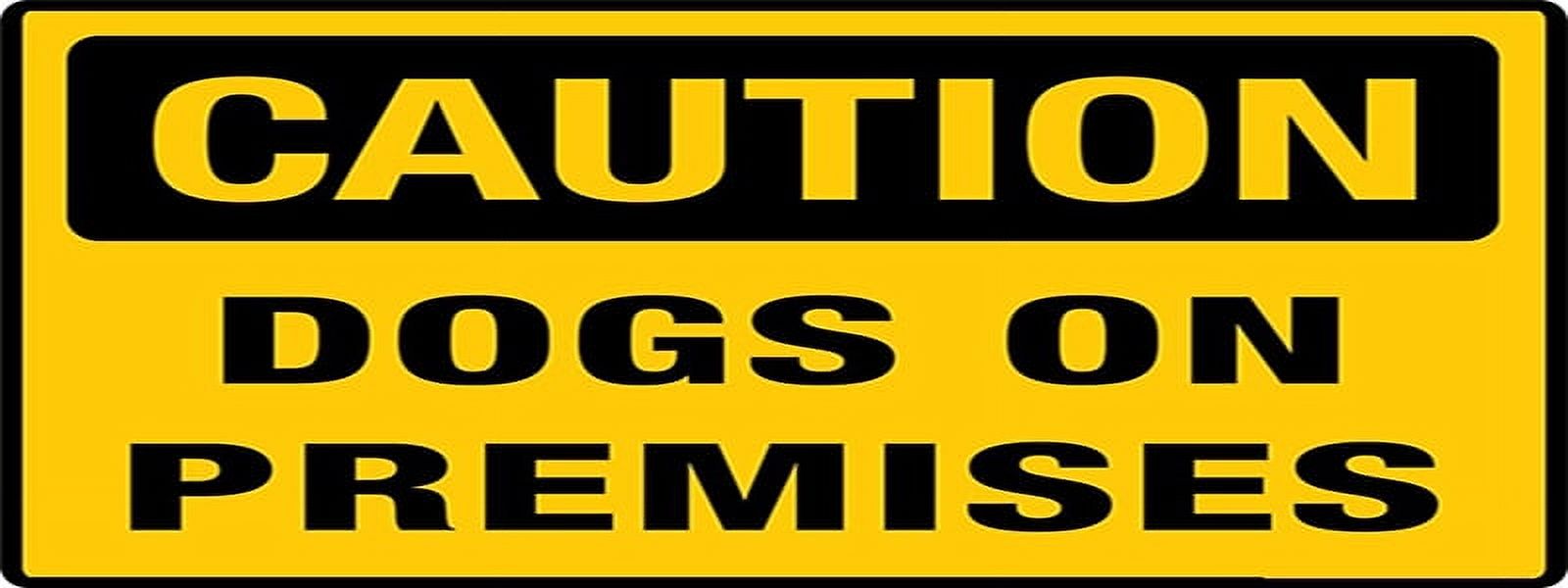 Acrylic Sign 3x10 Inch Dog On Premises Sign Small Rectangular Sign For ...
