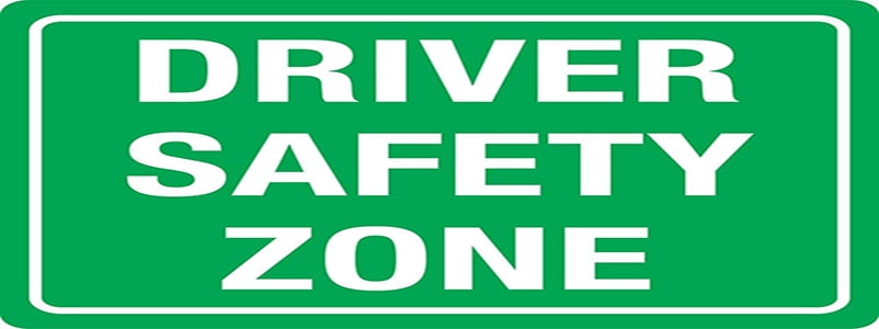 Acrylic Sign 3x10 Inch Driver Safety Zone Sign For Door Or Wall Acrylic ...