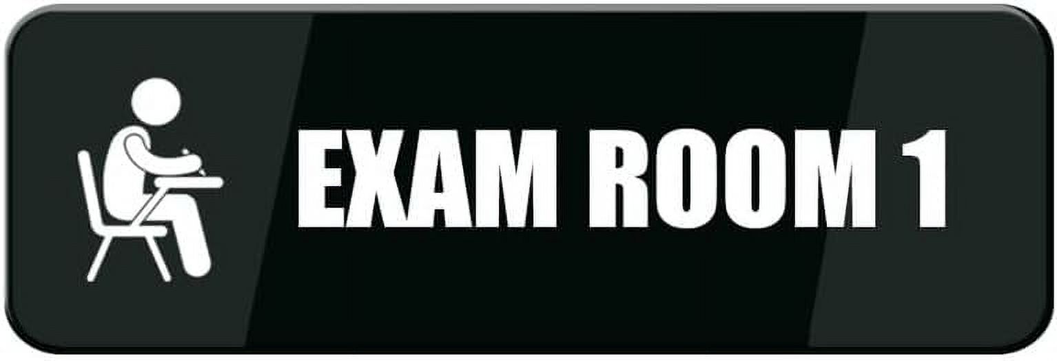 Acrylic Sign 3x10 Inch Exam Room Sign Acrylic Signs Safety Informative ...