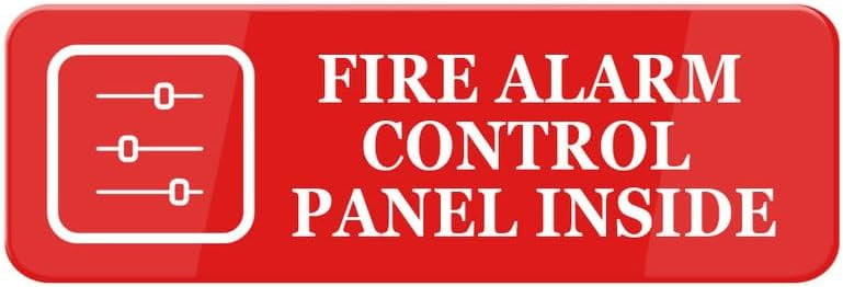 Acrylic Sign 3x10 Inch Fire Alarm Control Panel Inside Sign For House ...
