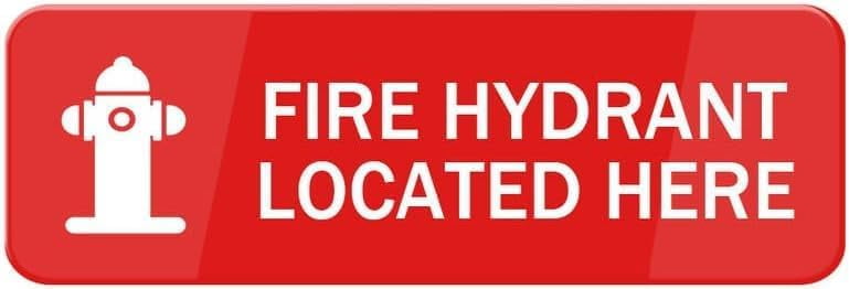 Acrylic Sign 3x10 Inch Fire Hydrant Located Here Sign Stickers Acrylic ...