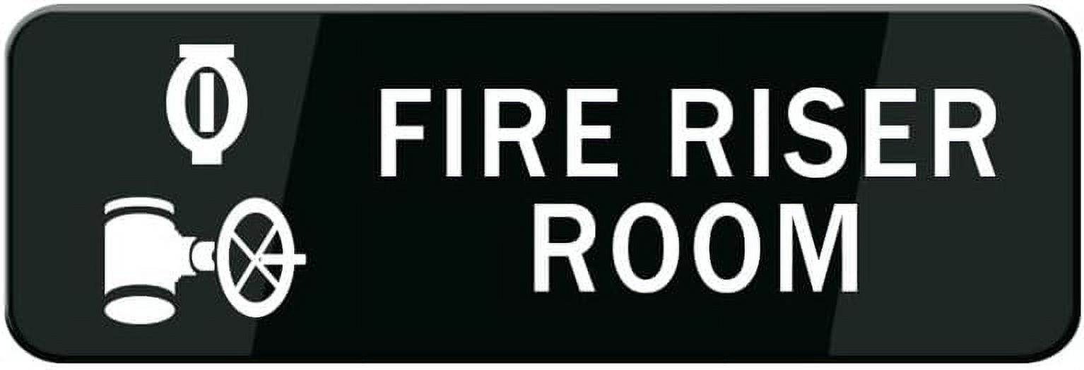 Acrylic Sign 3x10 Inch Fire Riser Room Sign For Door Acrylic Plastic ...