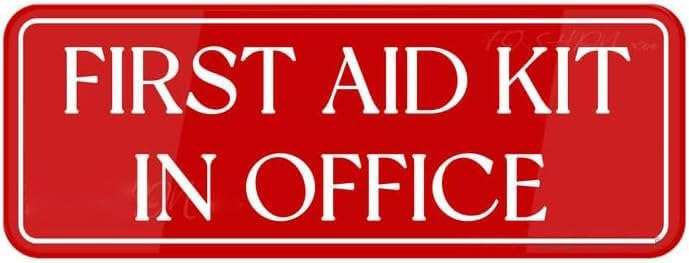 Acrylic Sign 3x10 Inch First Aid Kit In Office Sign Thick Acrylic ...