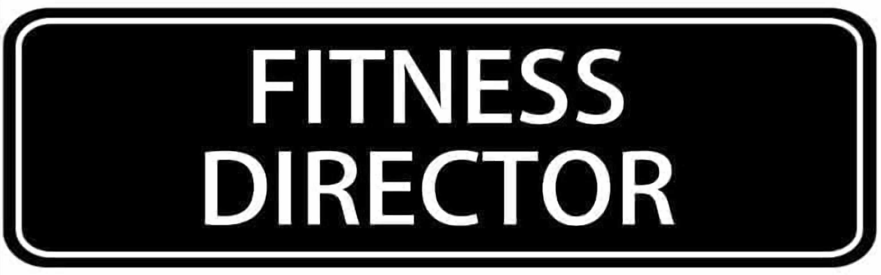 Acrylic Plastic Signs 3x10 Inch Fitness Director Sign For Door Wall ...