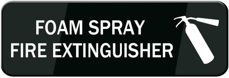Acrylic Sign 3x10 Inch Foam Spray Fire Extinguisher Sign For Door ...