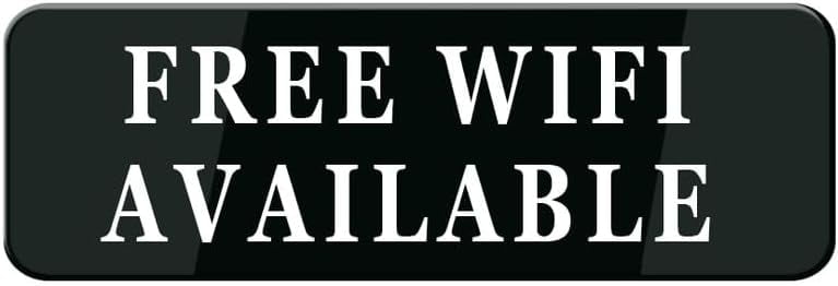 Acrylic Sign 3x10 Inch Free Wifi Available Sign For House Signs For ...