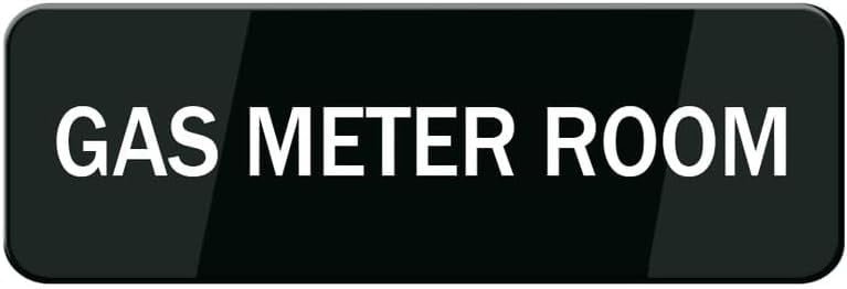 Acrylic Sign 3x10 Inch Gas Meter Room Sign Acrylic Plastic Signs With ...